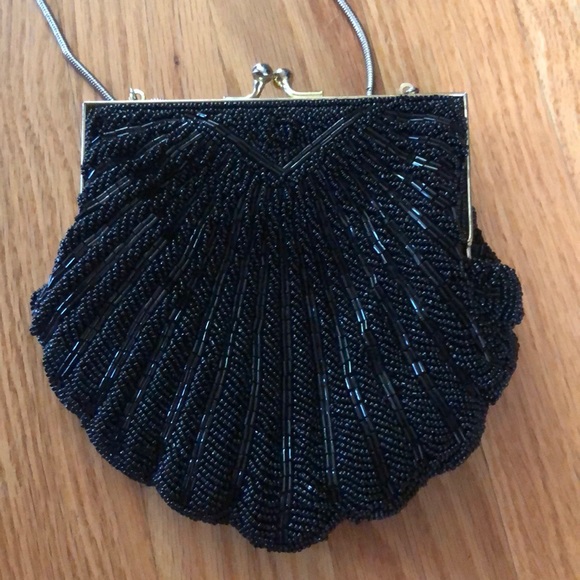 Magid | Bags | Vintage Magid Beaded Black Shell Clutch In Wonderful ...